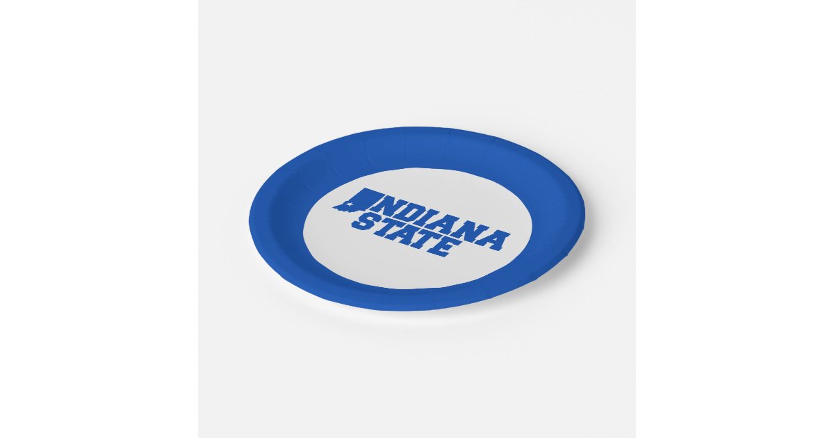 Indiana State Logo Paper Plate | Zazzle