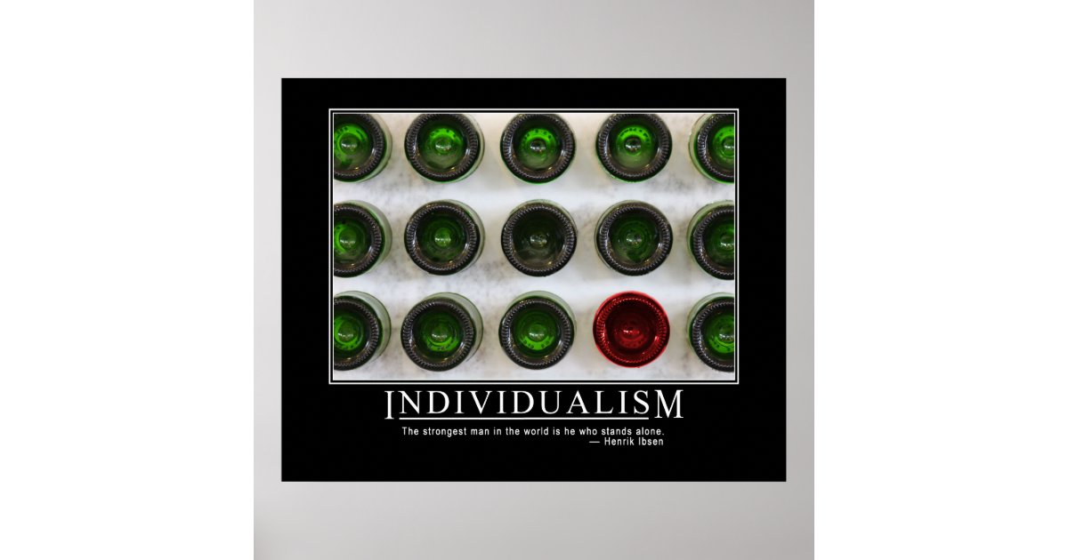 Individualism Poster | Zazzle