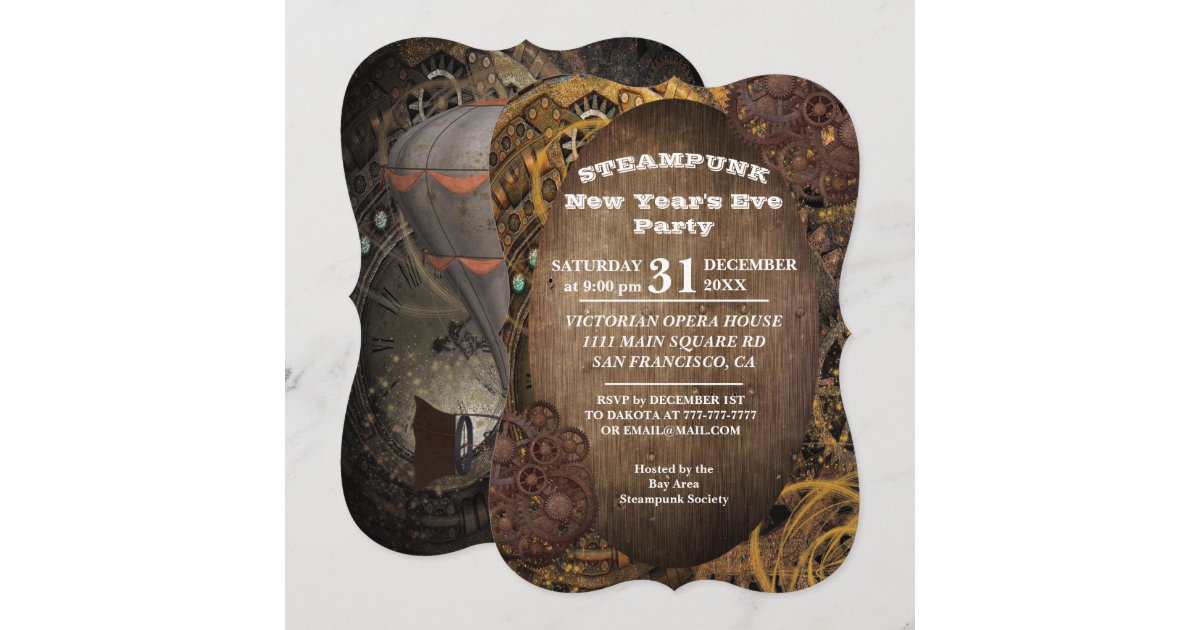 Industrial Steampunk Party Invitation | Zazzle