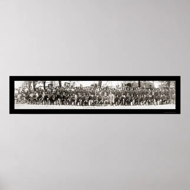 Infantrymen Rifles WWI Photo 1917 Poster | Zazzle