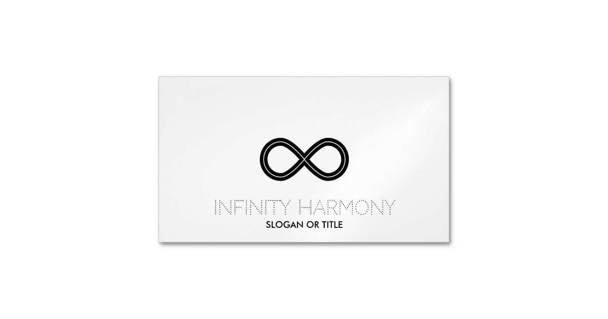 Infinity Harmony Symbol Magnetic Business Card | Zazzle