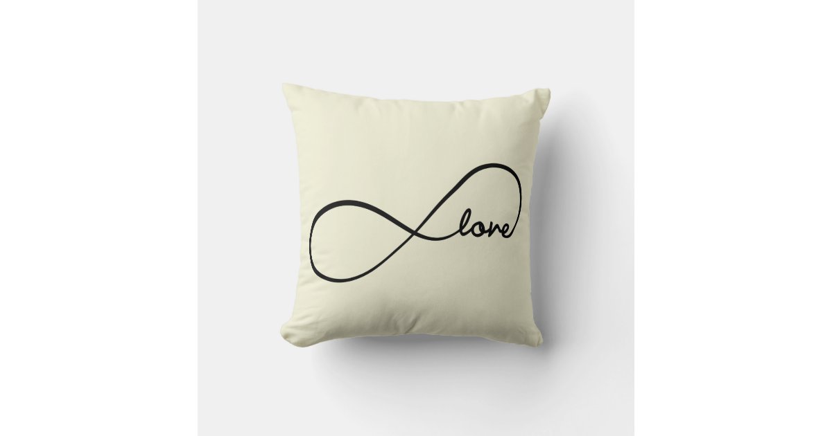 Infinity Love Pillow | Zazzle