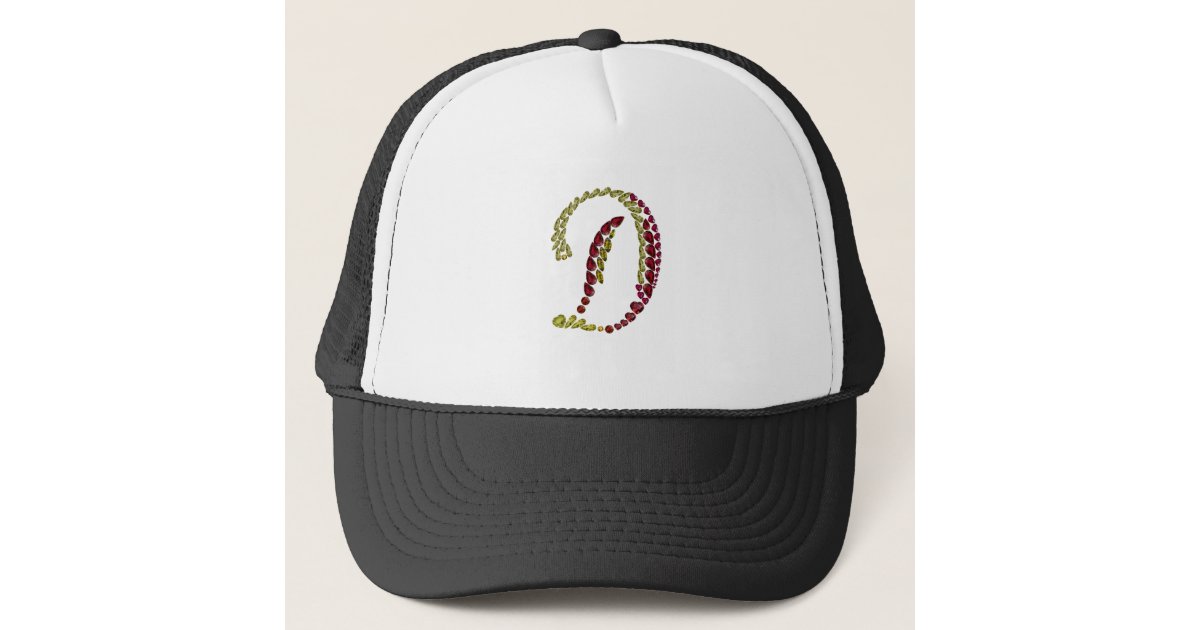 Initial letter D Trucker Hat | Zazzle