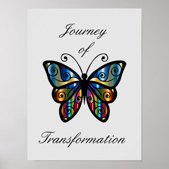 Inspirational Butterfly Healing poster | Zazzle.co.uk