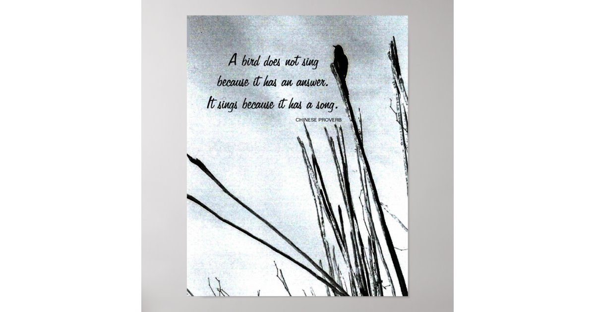 Inspirational Chinese Proverb Poster | Zazzle