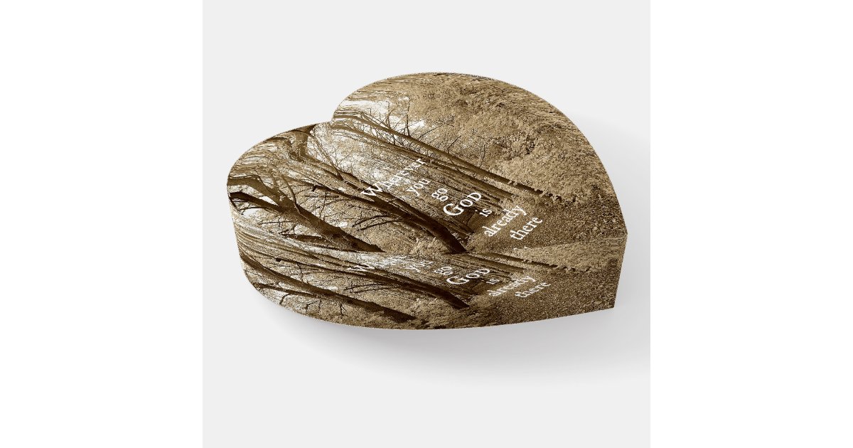 Inspirational God is Already There Christian Quote Paperweight | Zazzle