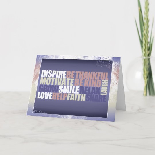 Inspirational greeting card | Zazzle.co.uk