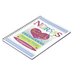 Inspirational Notebook design for Nurses | Zazzle