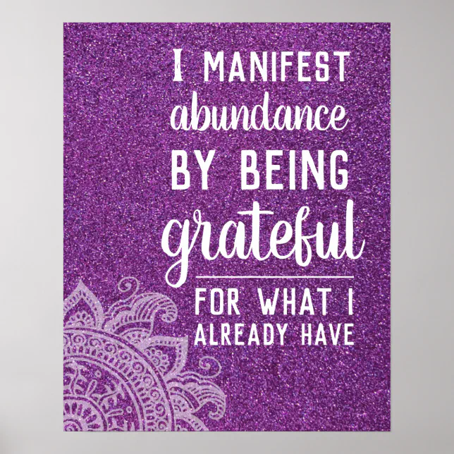 Inspirational Quote I Am Statements Motivational Poster | Zazzle