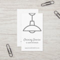 Interior design light lamp business card | Zazzle