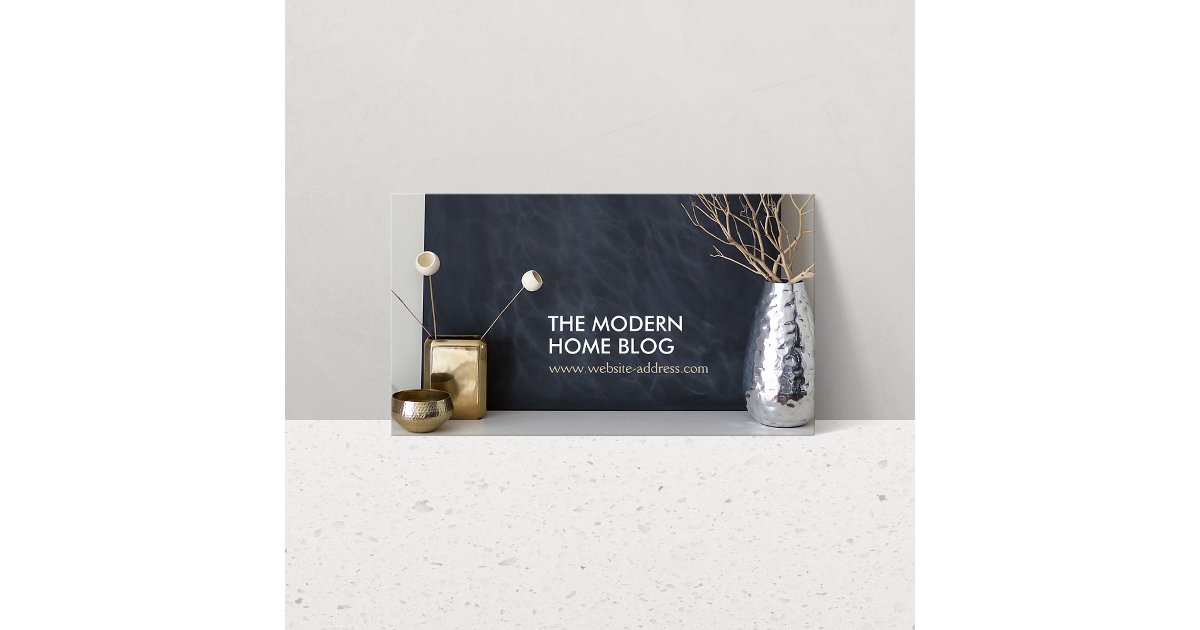 Interior Designer Vignette Photo Business Card | Zazzle