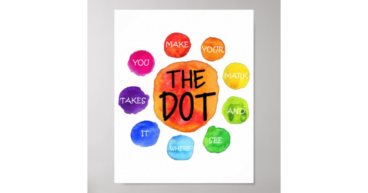 International dot day poster | Zazzle