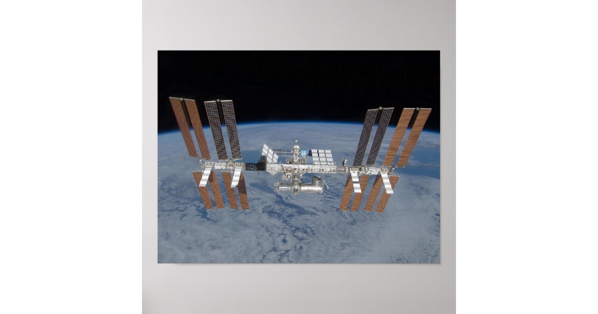 International Space Station ISS Poster | Zazzle
