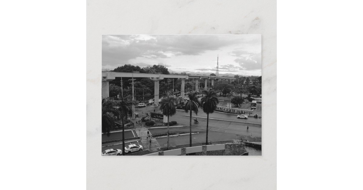 Intersection Avenue Traffic Quezon City Philippine Postcard | Zazzle