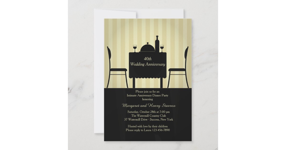 Intimate Setting Invitation | Zazzle