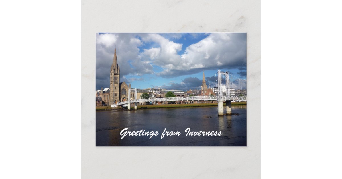 inverness greetings postcard | Zazzle