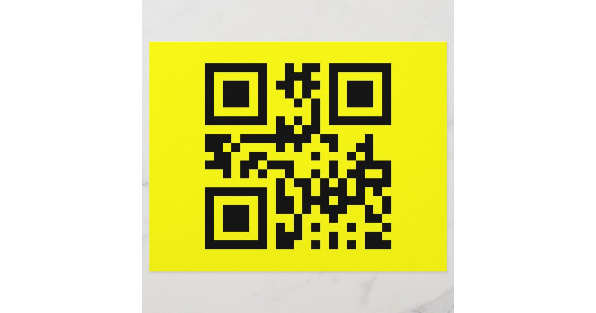 Inverted ☻ Happy Face -- QR Code Flyer | Zazzle