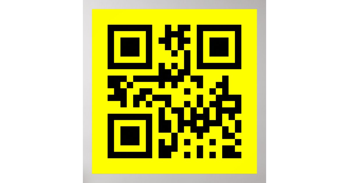 Inverted ☻ Happy Face -- QR Code Poster | Zazzle
