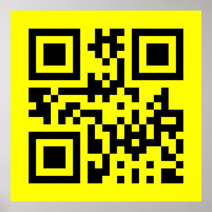 Inverted ☻ Happy Face -- QR Code Poster | Zazzle.co.uk