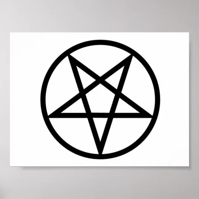 Inverted Pentagram poster | Zazzle