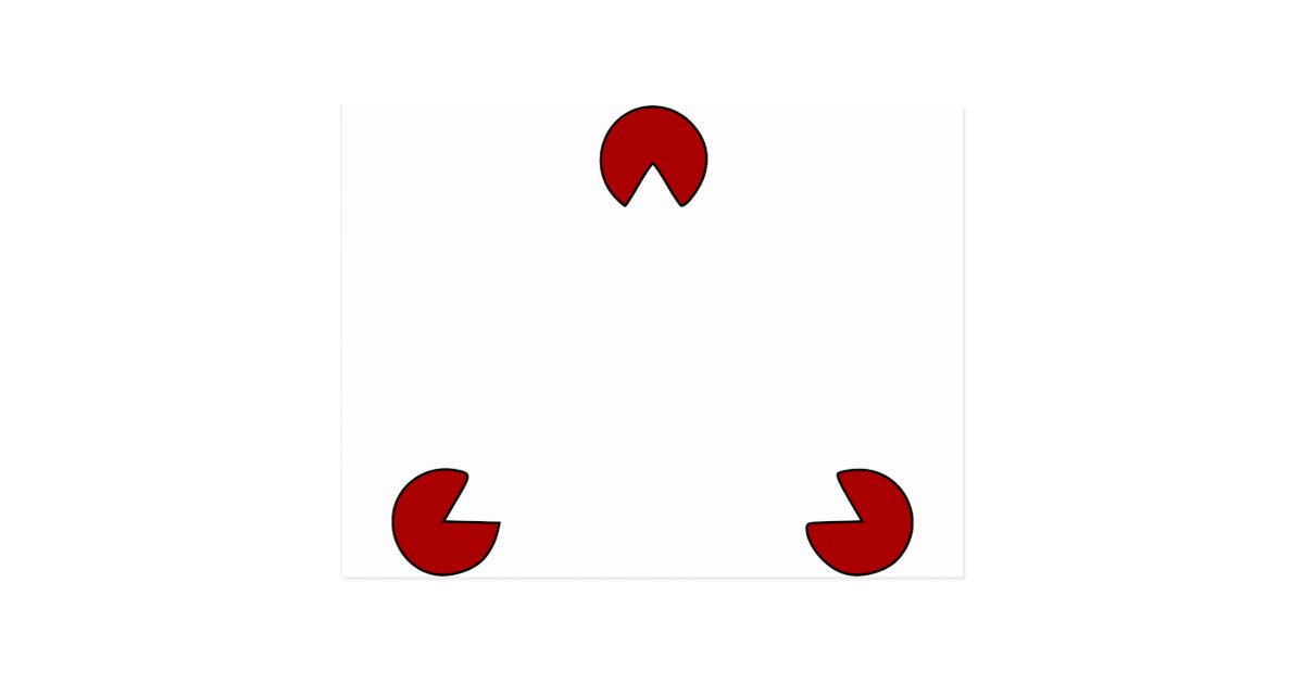 Invisible Triangle Optical Illusion Postcard | Zazzle.co.uk