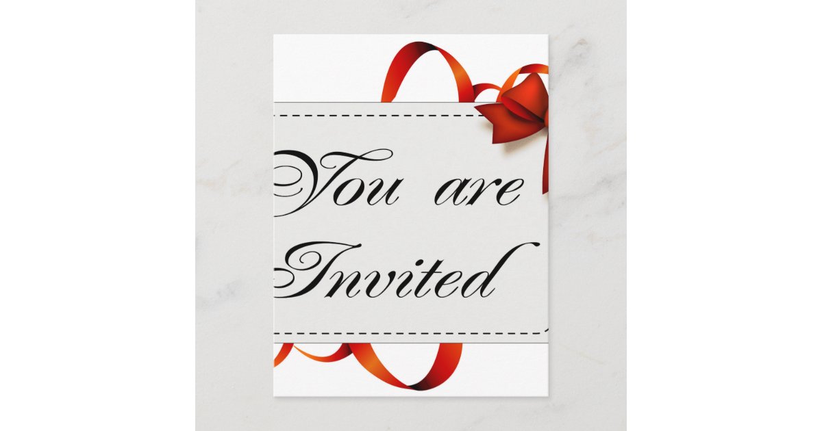 Invitation card >> You Are Invited | Zazzle