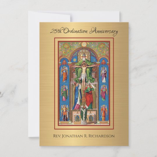 Invitation Catholic Priest Ordination Anniversary | Zazzle.co.uk