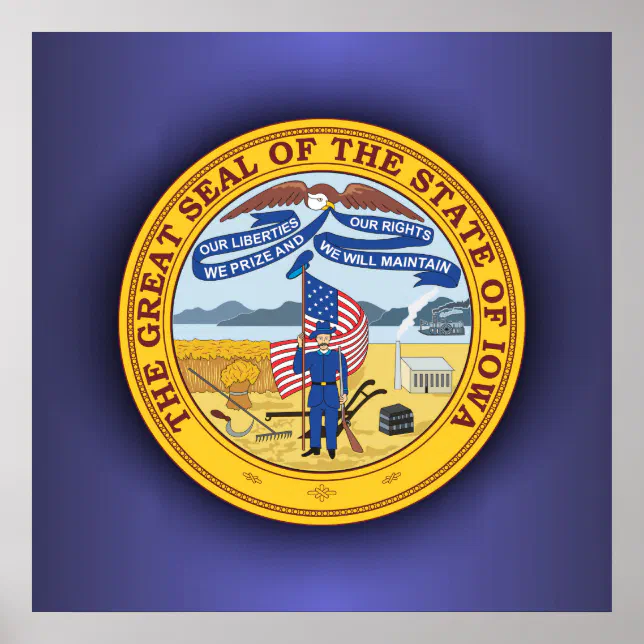 Iowa Seal Poster | Zazzle