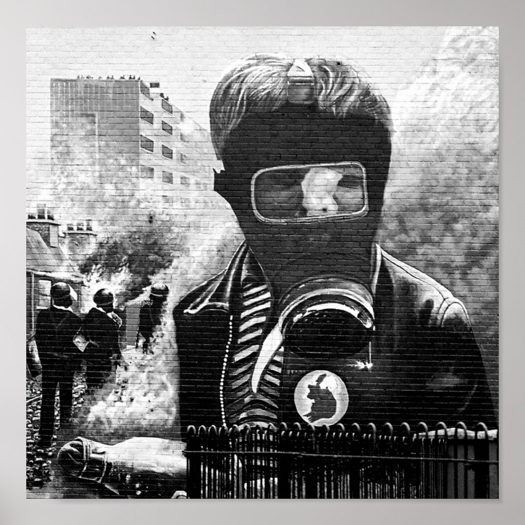 IRA Mural, Derry Poster | Zazzle