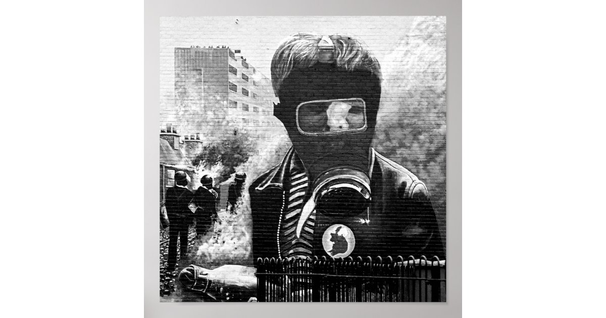 IRA Mural, Derry Poster | Zazzle