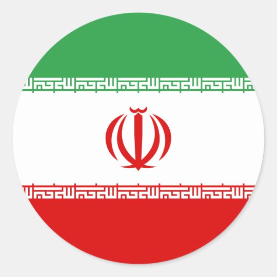 Iran (Iranian) Flag Classic Round Sticker | Zazzle.co.uk