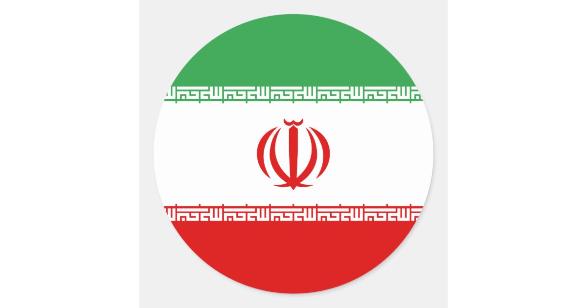 Iran (Iranian) Flag Classic Round Sticker | Zazzle