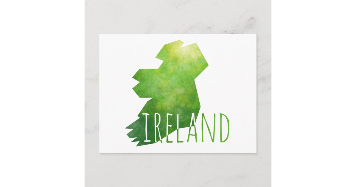Ireland Map Postcard | Zazzle