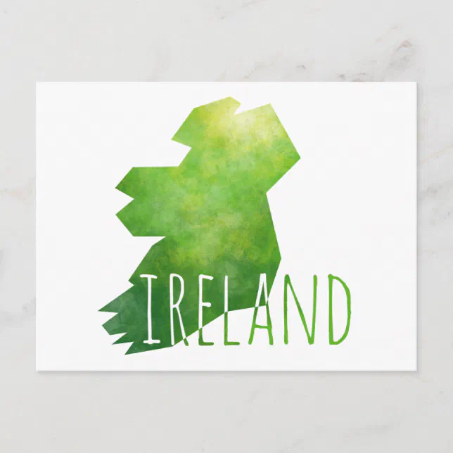 Ireland Map Postcard | Zazzle