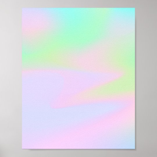 Iridescent Holographic Poster | Zazzle.co.uk