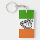 Personalized Irish Flag Keyring | Zazzle.co.uk