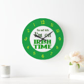 Irish Time Backwards Numbers Clock | Zazzle