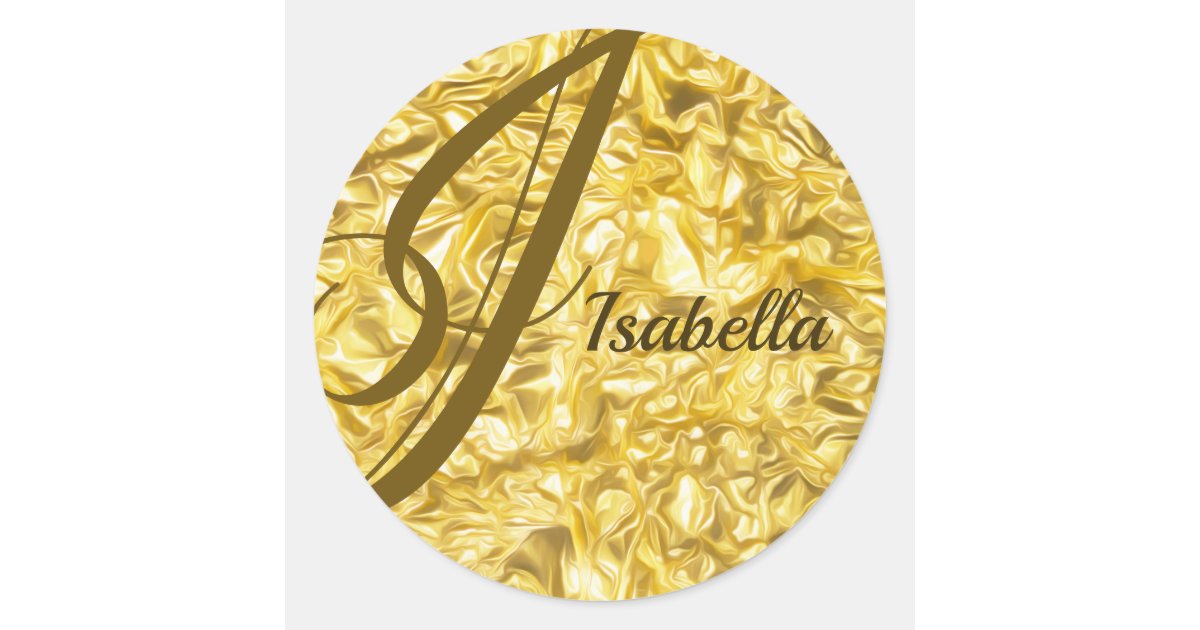 Isabella Classic Round Sticker | Zazzle