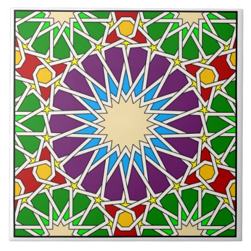 Islamic geometric pattern tile
