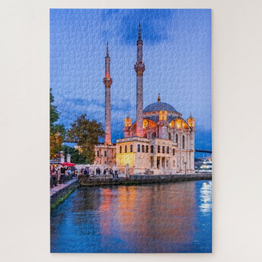 Istanbul, Turkey - baroque mosque of Ortakoy Jigsaw Puzzle | Zazzle.co.uk