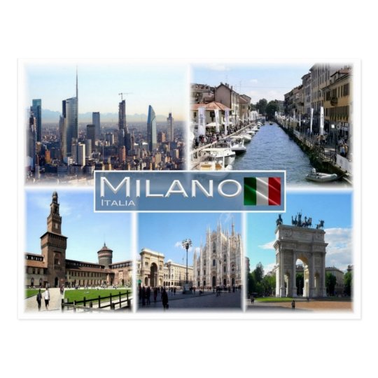IT Italy - Italia - Milano - Postcard | Zazzle.co.uk