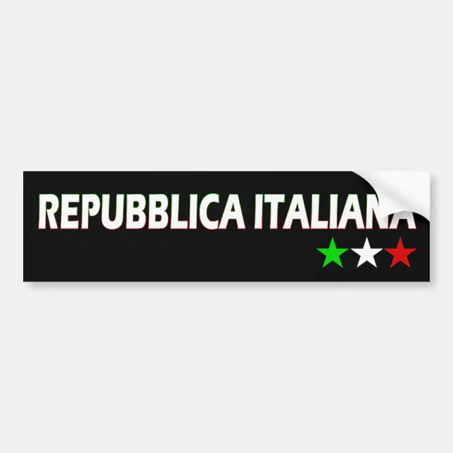 Italia Bumper Sticker | Zazzle
