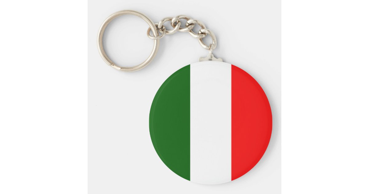 Italian Flag Key Ring | Zazzle.co.uk