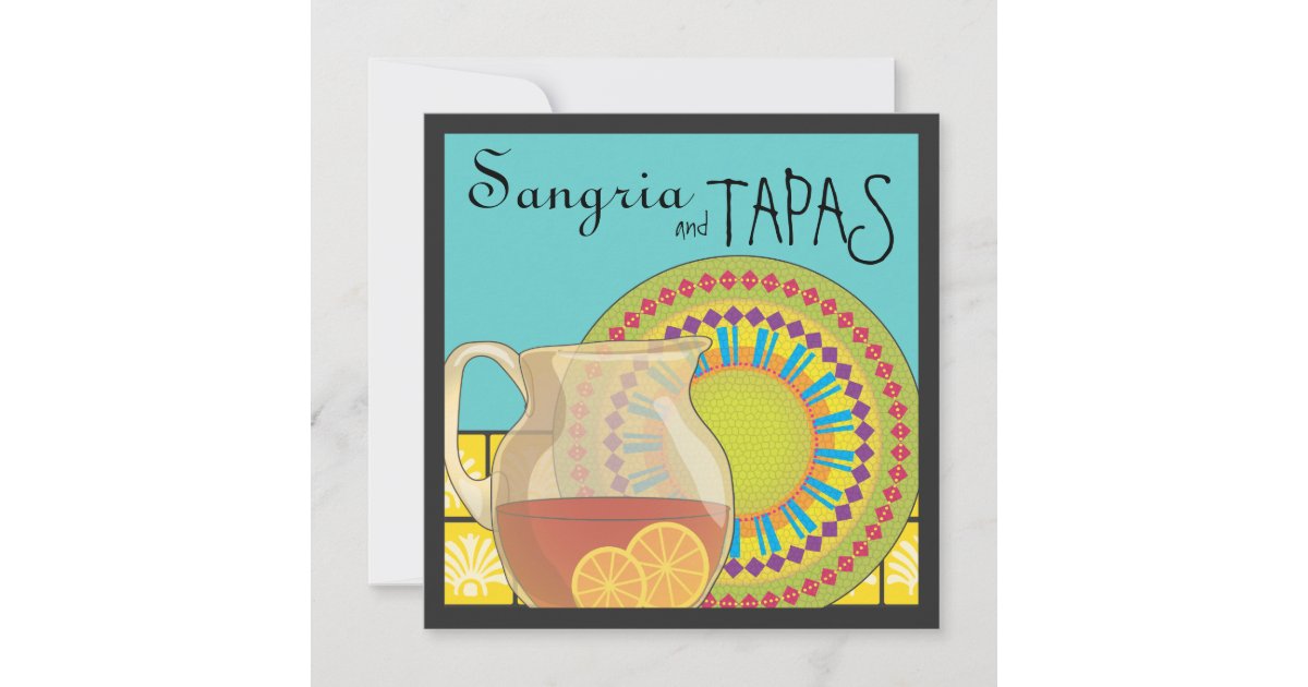 It's a Tapas Party! Happy Fiesta Invitation | Zazzle