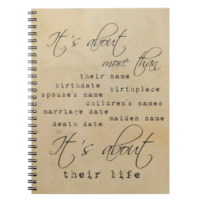 It's About Their Life - Notebook | Zazzle