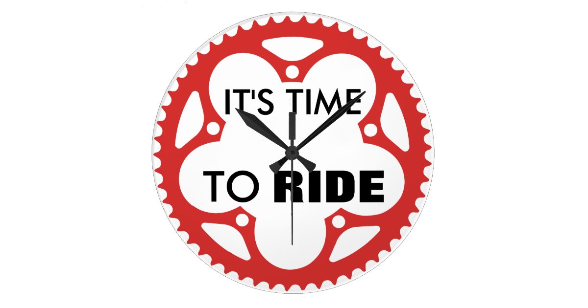 It's Time To Ride Clock | Zazzle.co.uk