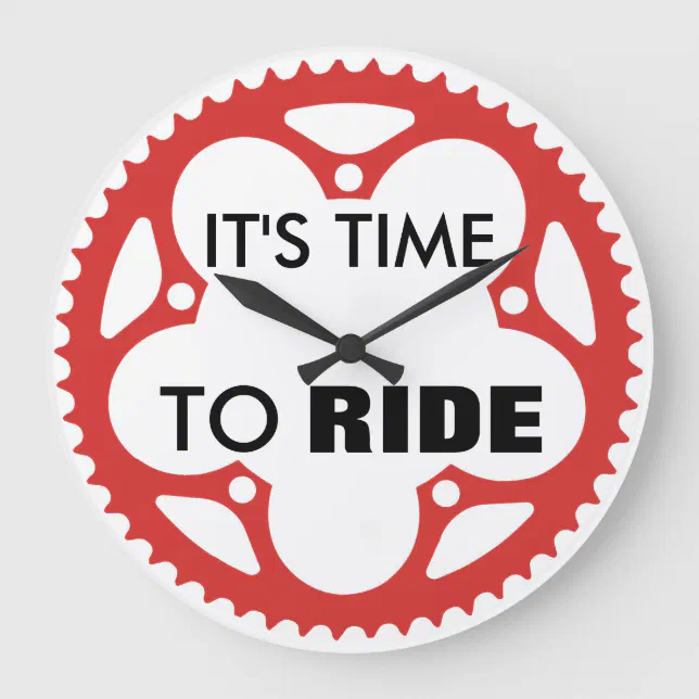 It's Time To Ride Clock | Zazzle