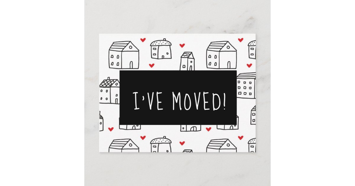 I ve Moved Moving Announcement Postcard Zazzle i-ve-moved-moving-announcement-postcard-zazzle