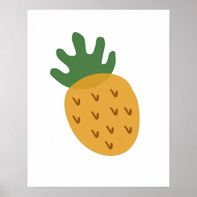 IVF Pineapple | Modern Cute Infertility Support Poster | Zazzle