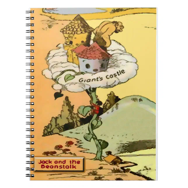 Jack and the Beanstalk Spiral Notebook | Zazzle